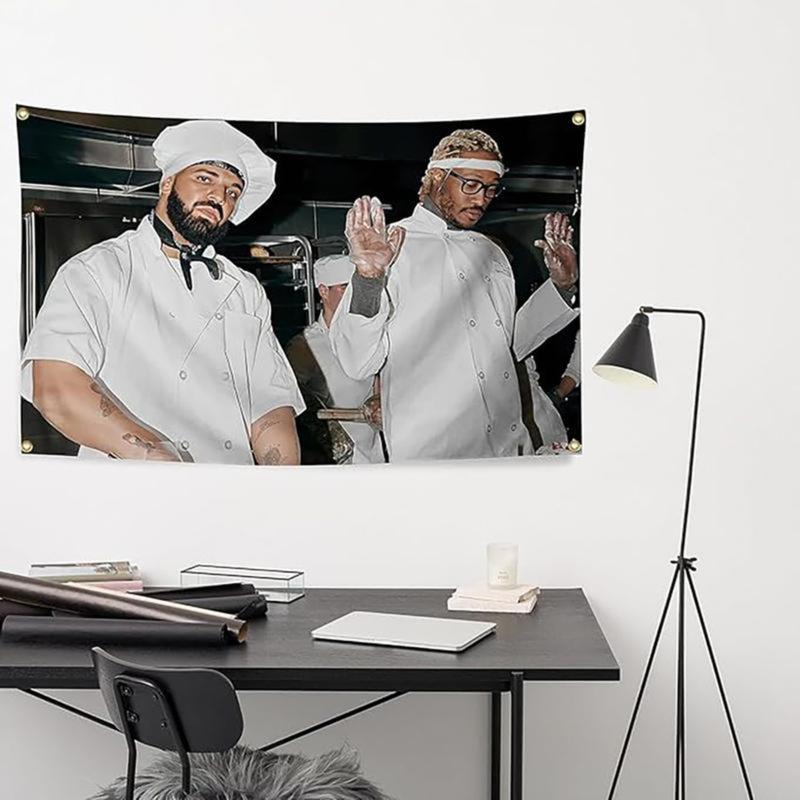 DrakeG and FutureT Rapper Funny Tapestry for Wall Hanging College Dorm ...