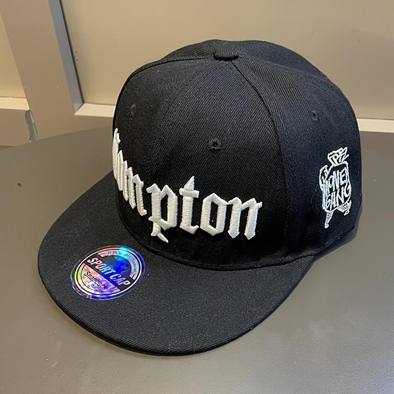 Men Compton Embroidered Snapback Caps - Polyester Street Style Flat ...