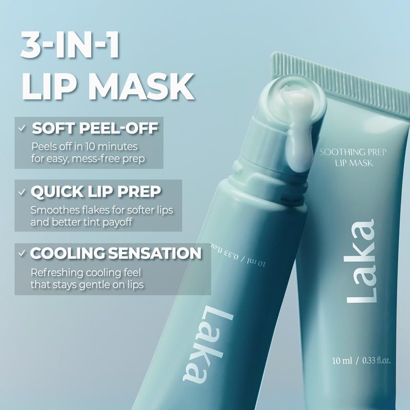 Laka Soothing Prep Lip Mask — Cooling peel-off lip mask for ...