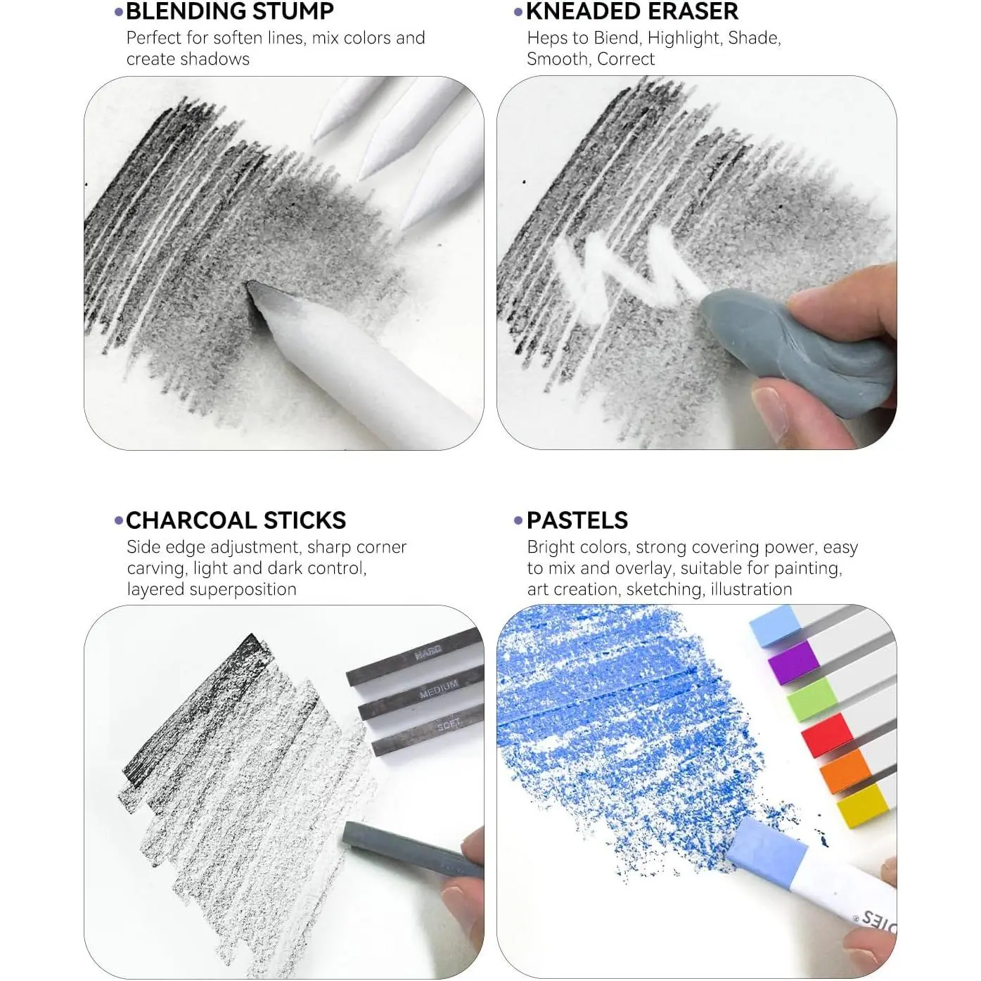 73 count Art Supplies Drawing Kit with Fineliner Pens, Mechanical ...