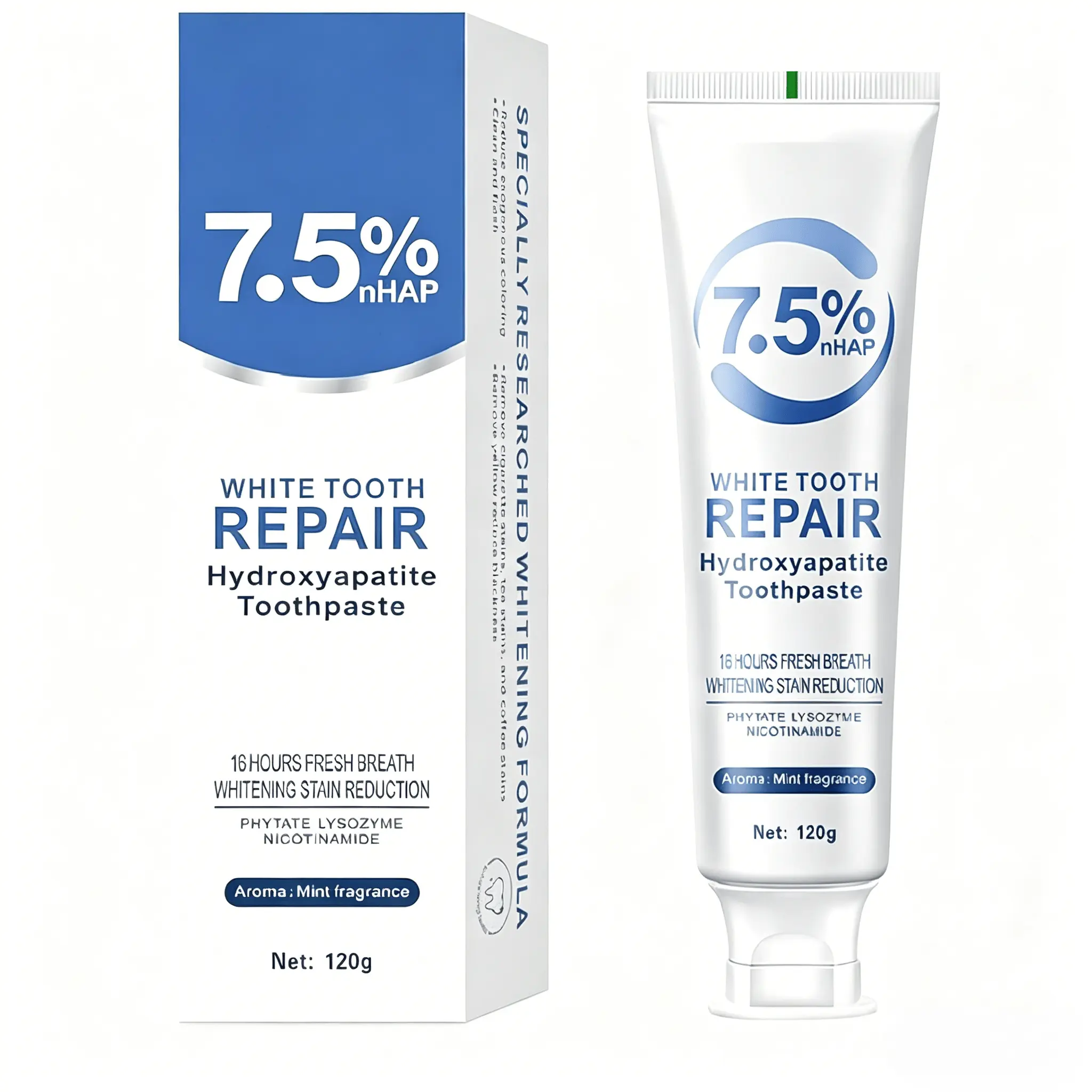 7.5% Nano Hydroxyapatite Toothpaste | Enamel Repair, Sensitivity Relief ...