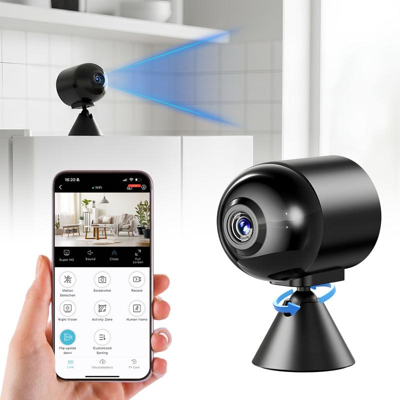 Hidden Camera Spy Camera, 720P HD Mini Wireless 2.4G WiFi Camera for ...
