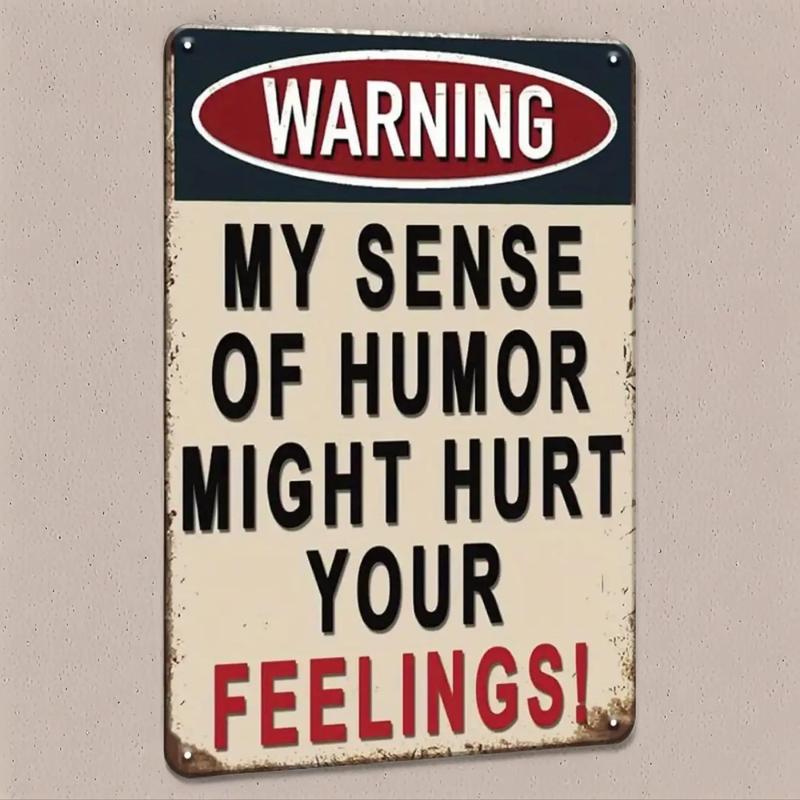 Vintage Slogan Sign, 1 Set Funny Sarcastic Sign for Garage Man Cave ...