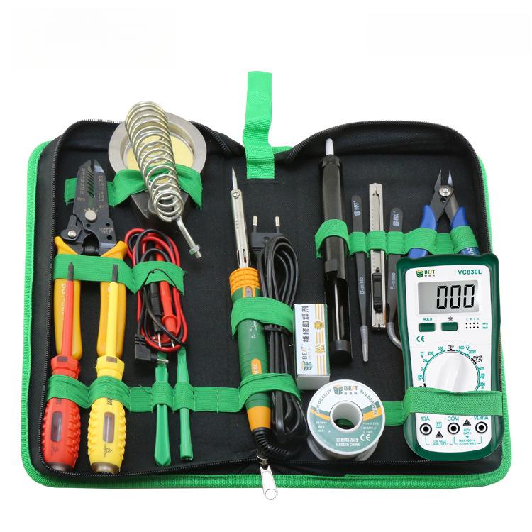 Home Multi-Functional Tool Kit Screwdriver Multimeter Soldering Iron ...