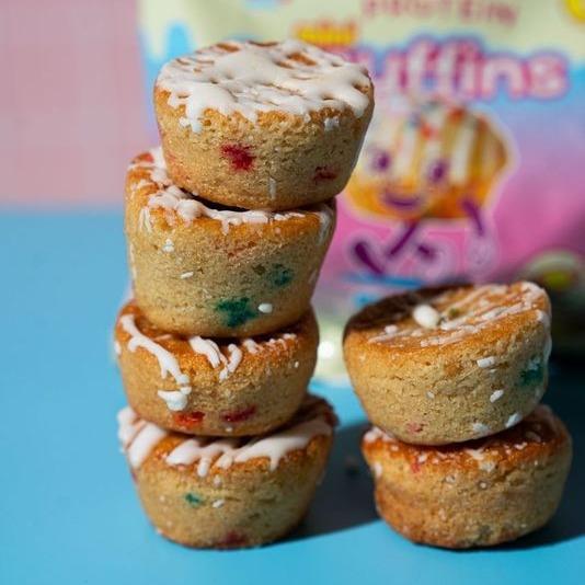 Birthday Cake Prime Bites Protein Mini Muffins - 15g Protein, Low Sugar ...