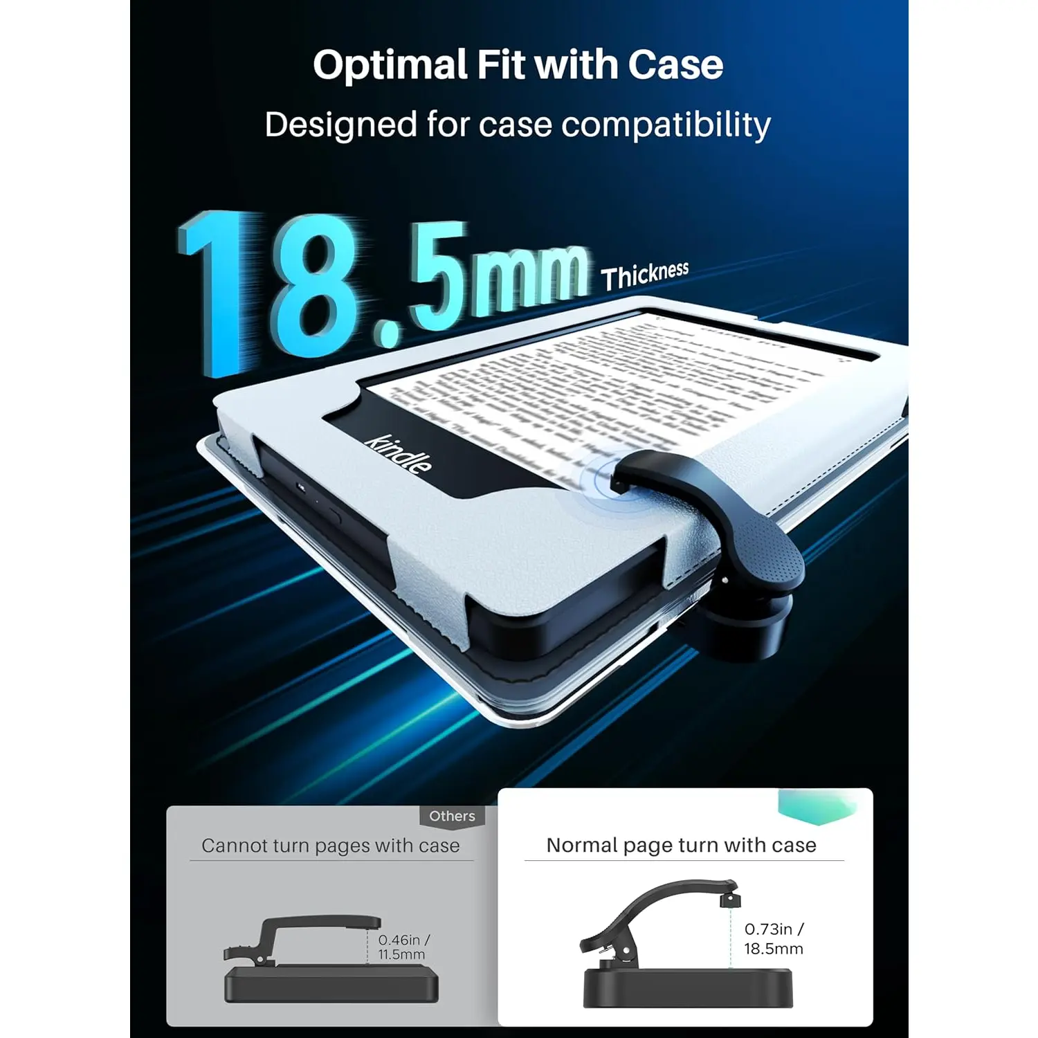 Kindle Holder with Remote Page Turner for Reading in Bed, [Hands Free ...