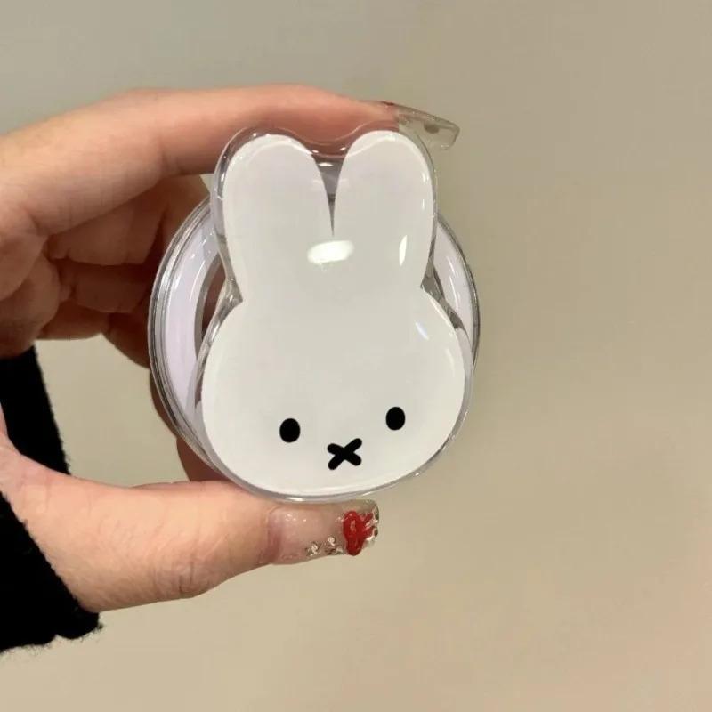 Kawaii Miffy Magnetic Phone Mount Set MagSafe Holder Cute Bunny Phone ...