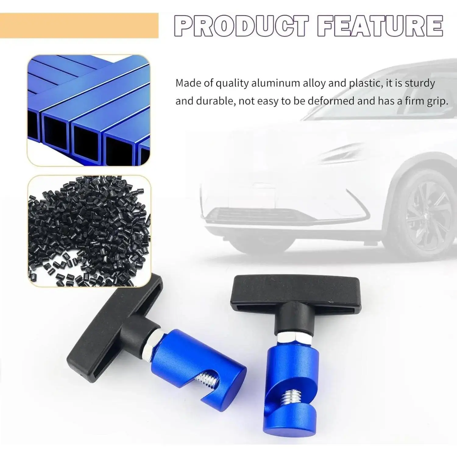 2 Pcs Car Hood Support Clamps, Stable Support Hood Anti-Slip Brackets ...