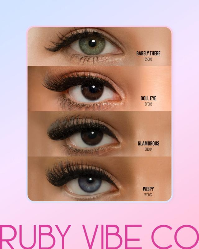 Ruby Vibe Co Spiky Wisps WS002 Lashes Bold Tapered Fibers Alternating ...