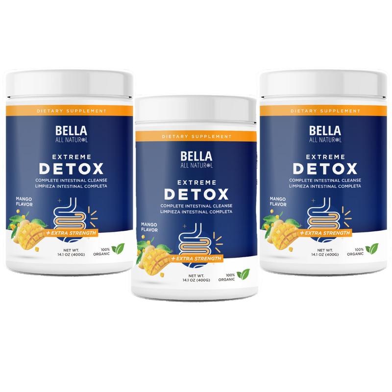3 Pack - Bella All Natural - Colon Cleanse Mango Flavor - 400grams ...
