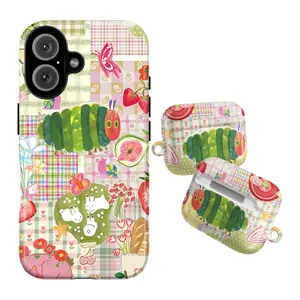 Vintage Whimsical Cat Gingham Phone Case for iPhone & Samsung - TikTok Shop
