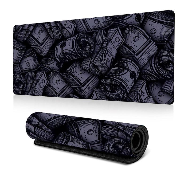 Money Pattern Gaming Mouse Pad, Work Desktop Accessories for Men Women ...