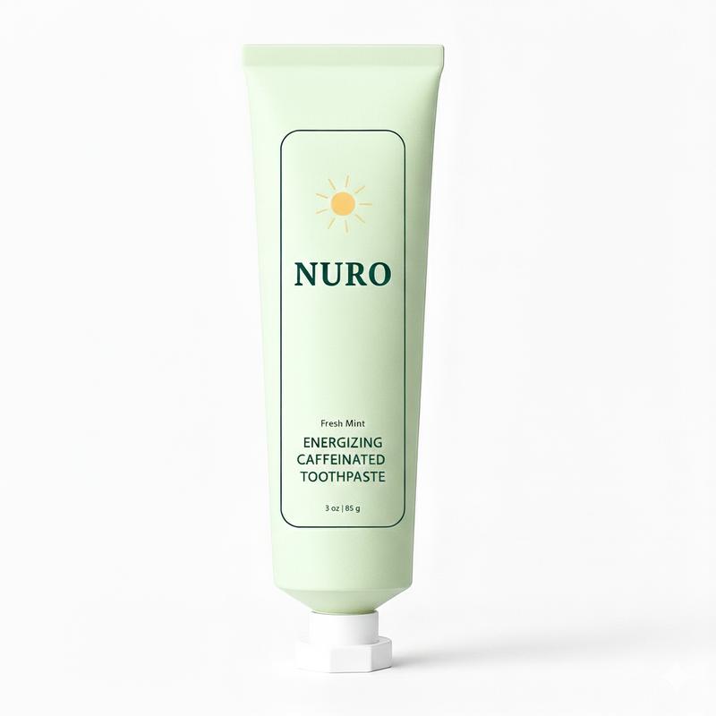 NURO AM Energy Toothpaste – Caffeine + Vitamin B12 | Hydroxyapatite ...