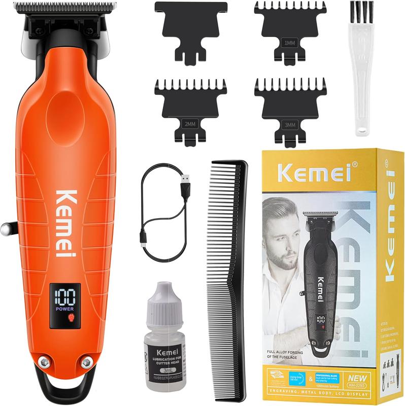 KEMEI 2293 Professional Hair/Beard Trimmer for Men Zero Gapped Hair ...