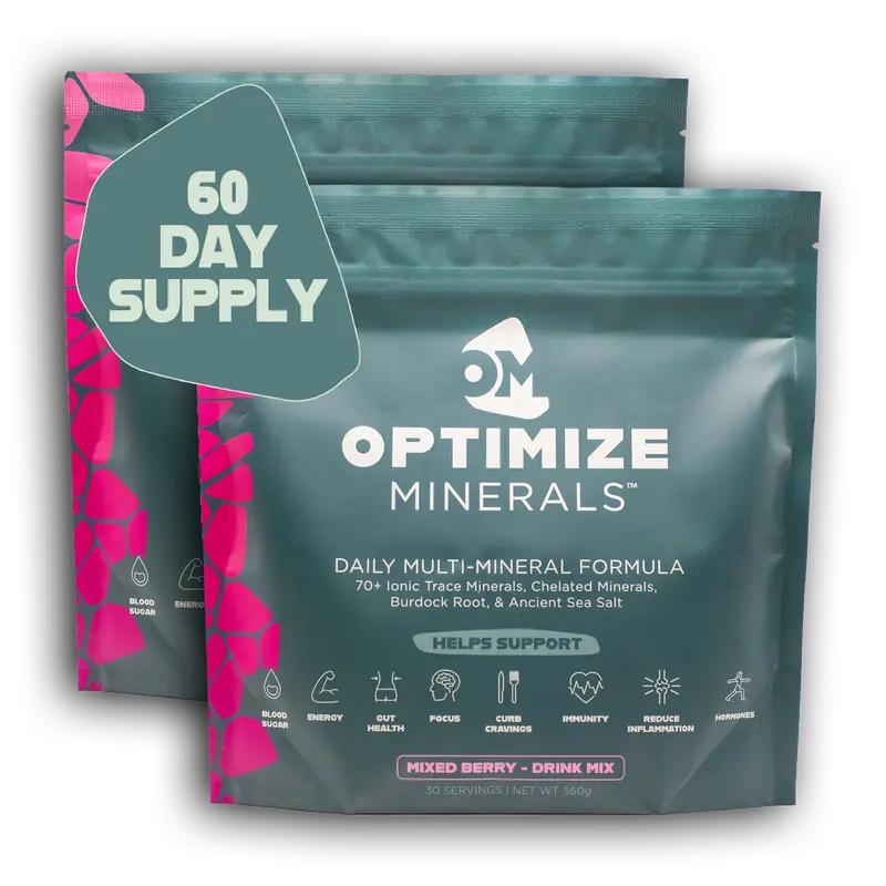 Optimize Minerals Daily Multi-Mineral Formula with 70 Ionic Trace ...