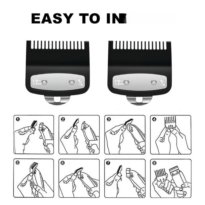Replacement Clipper Guards 1/16'' 1.5mm 1/2 Precision Cutting Universal ...