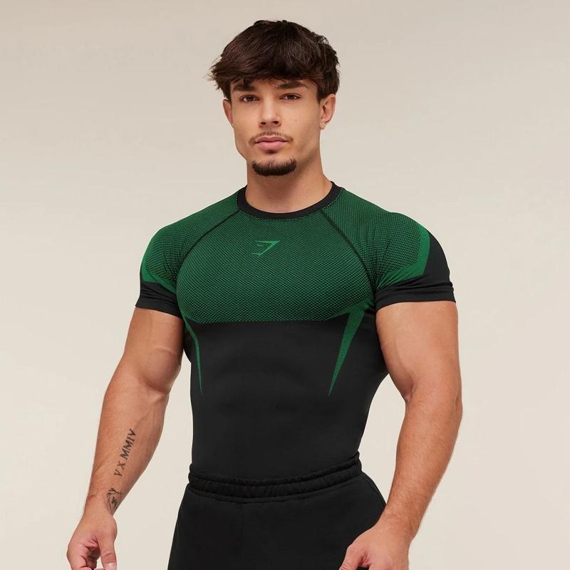 Gymshark Men’s Stretch Muscle Workout T-Shirt – Lightweight, Breathable ...