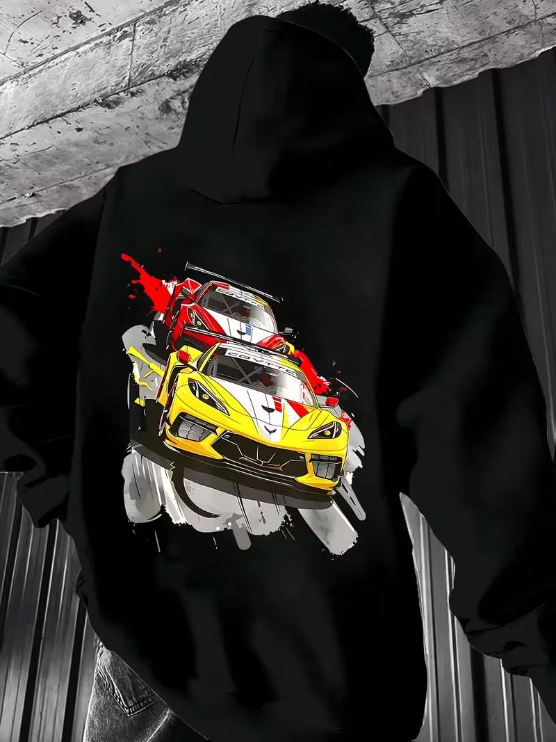 Men's heavyweight racing showdown graphic pullover hoodie all-season ...