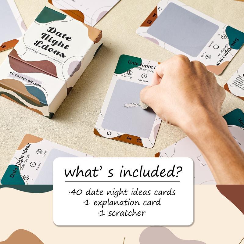 40 Date Ideas for Couple - Unique Scratch Off Date Night Card Games ...