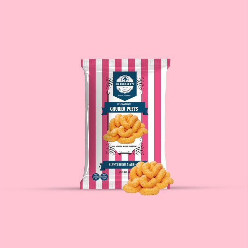 Grandpapa’s Snack Company Cinnamon Churro Puffs 5 Pack snack chip ...