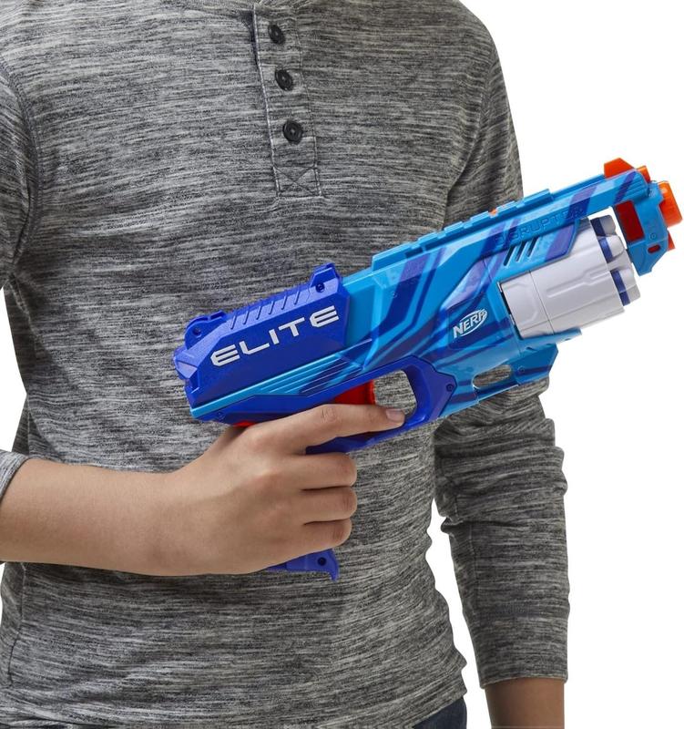 Nerf Elite Disruptor Blaster Reflex, Slam Fire, Blue - TikTok Shop