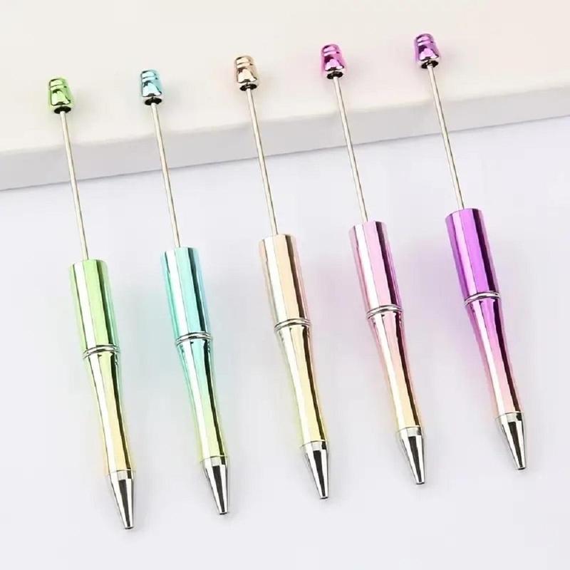 5pcs Colorful Beadable Pen, Smooth Writing Pens for Students, Cute ...