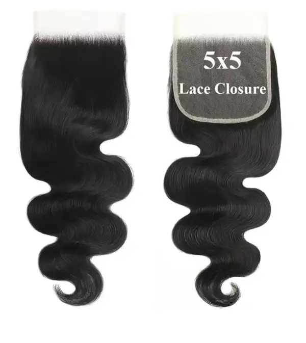 5x5 HD Closure Straight/Body Wave/Deep wave/Water Wave 100% Human Hair ...