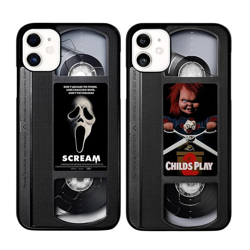 VHS Tape Chucky and Scream Phone Case Compatible with iPhone 11, 12, 13 ...