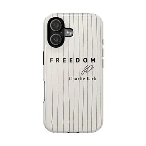 Charlie Kirk Freedom Phone Case, Charlie Signature Vibes Case | Cover ...