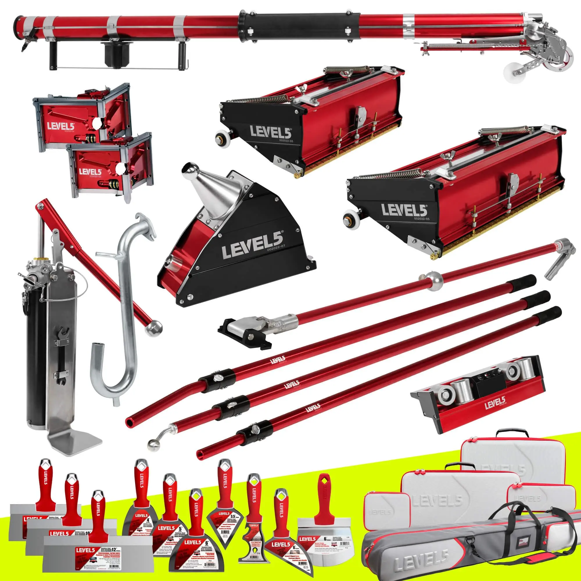 LATEST NEW Dry Wall Taping and Finishing Full Set Tools Set Level ...