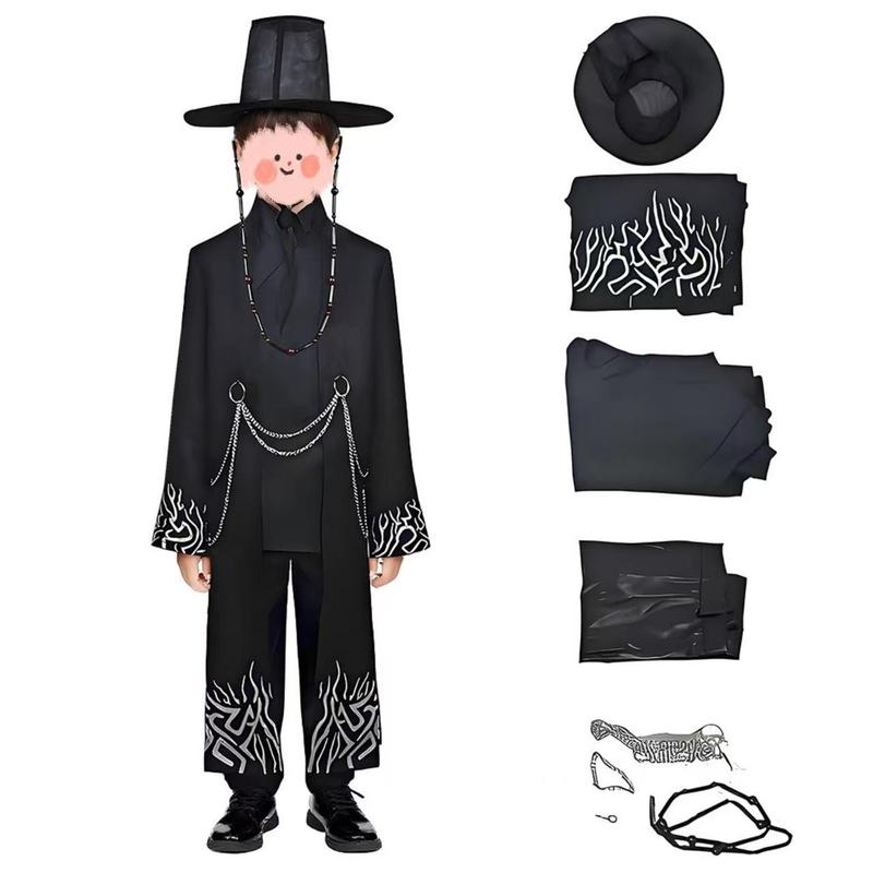 Kpop Demon Hunters Jinu Costume for Kids, Saja Boys Costume Cosplay ...