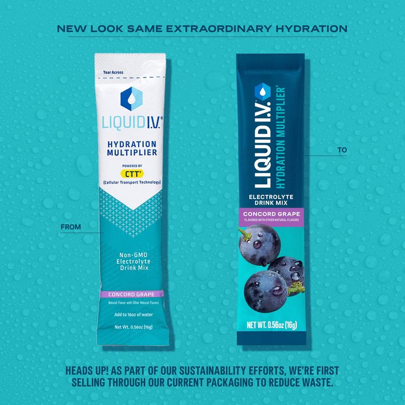 Liquid I.V. Hydration Multiplier - Concord Grape - Hydration Powder ...