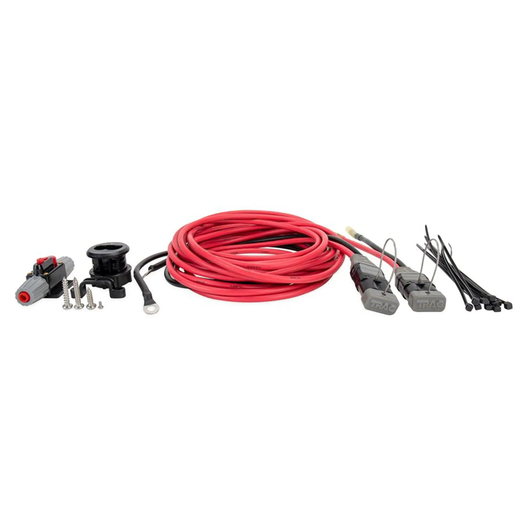 Trac High Current 12V Power Outdoors Vehicle Wiring Kit w/Quick Connect ...