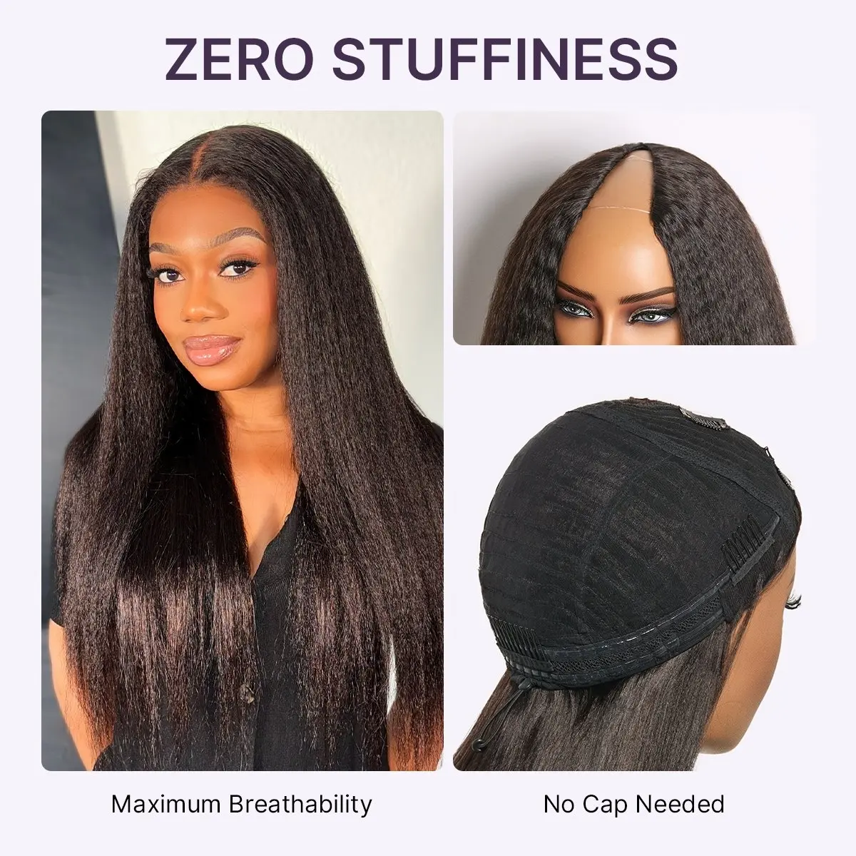 True Scalp V Part 180% Density Burmese Curly Finger Coil Ends Glueless ...