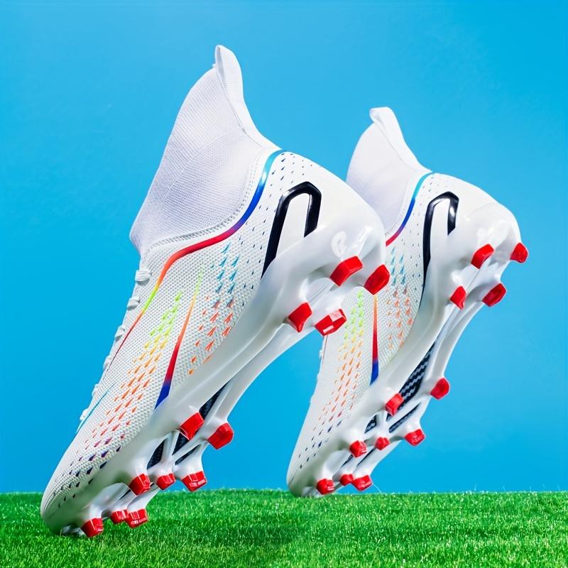 Men's High Top Turf Football Boots, Professional Outdoor Anti-skid ...