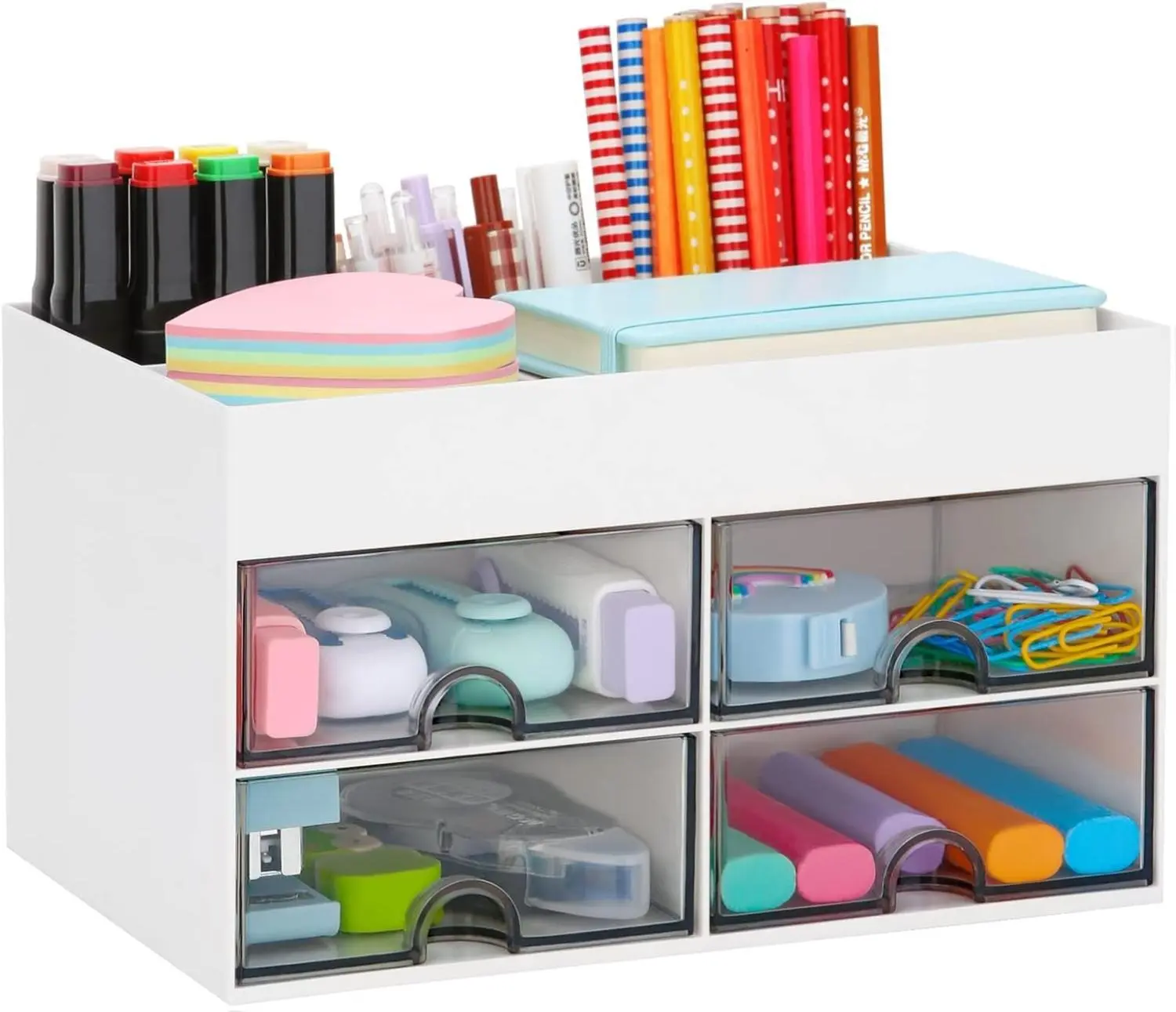 Desk Organizer Office Desktop Organizer with Drawer, Desk Top ...