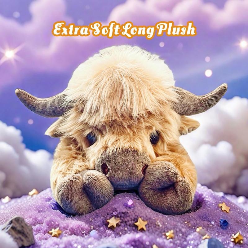 Uoozii 20"| 4 Pounds Highland Cow Weighted Stuffed Animals with ...