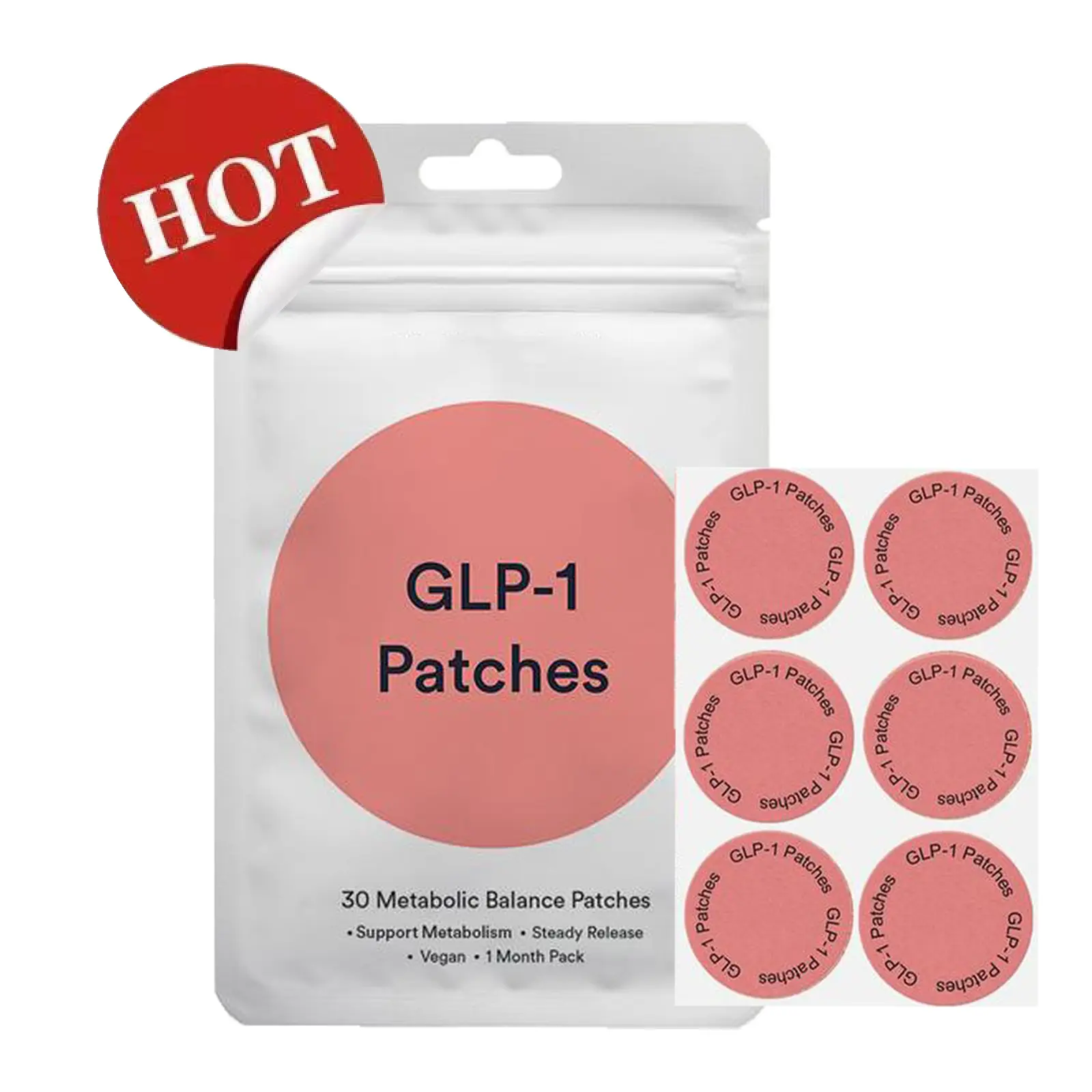 High Version GLP-1 | Energy Patches 30 Metabolic Balance Patches with ...