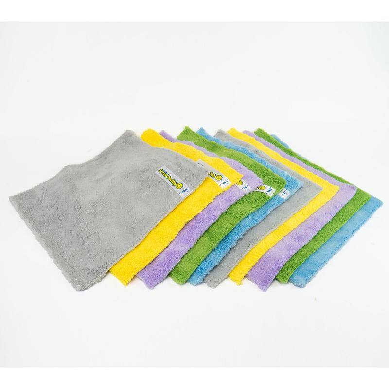 Scrub Daddy 10-Piece Multi-Color Microfiber Towel Set Colorful Cleaning ...