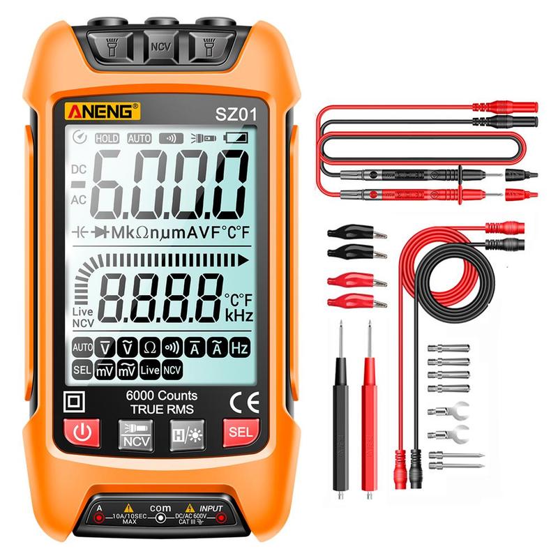 Portable SZ01 Digital Multimeter, Handheld Smart Digital Multimeter ...