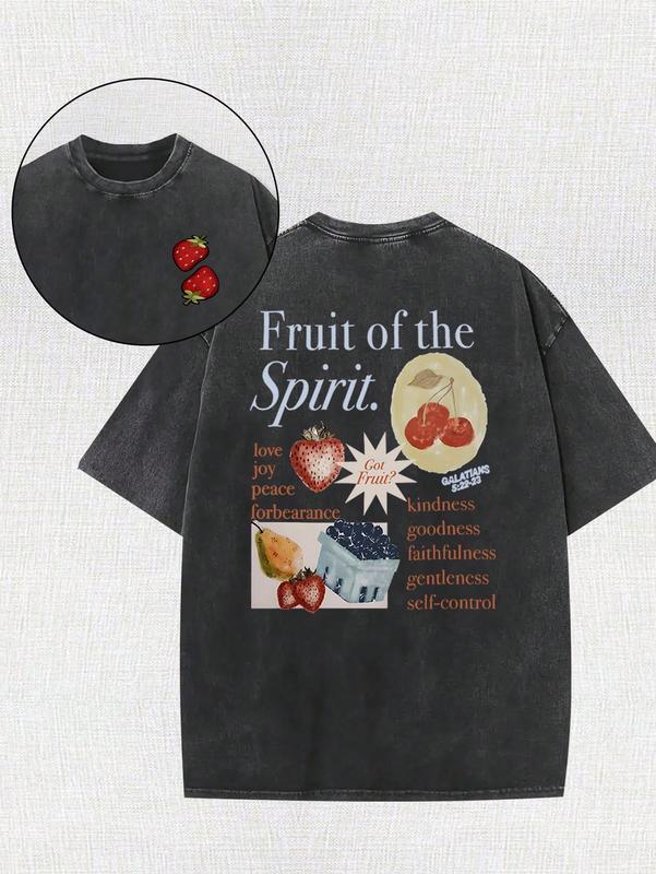 Fruit Of The Holy Spirit Christian Faith Religious Printing Vintage ...