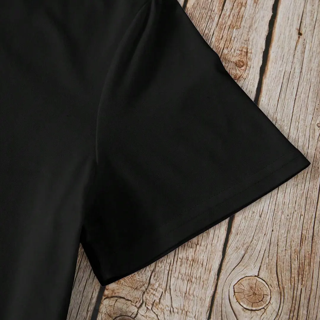 Men's Crew Neck Short-Sleeve Black Graphic T-Shirt - Casual Style All ...