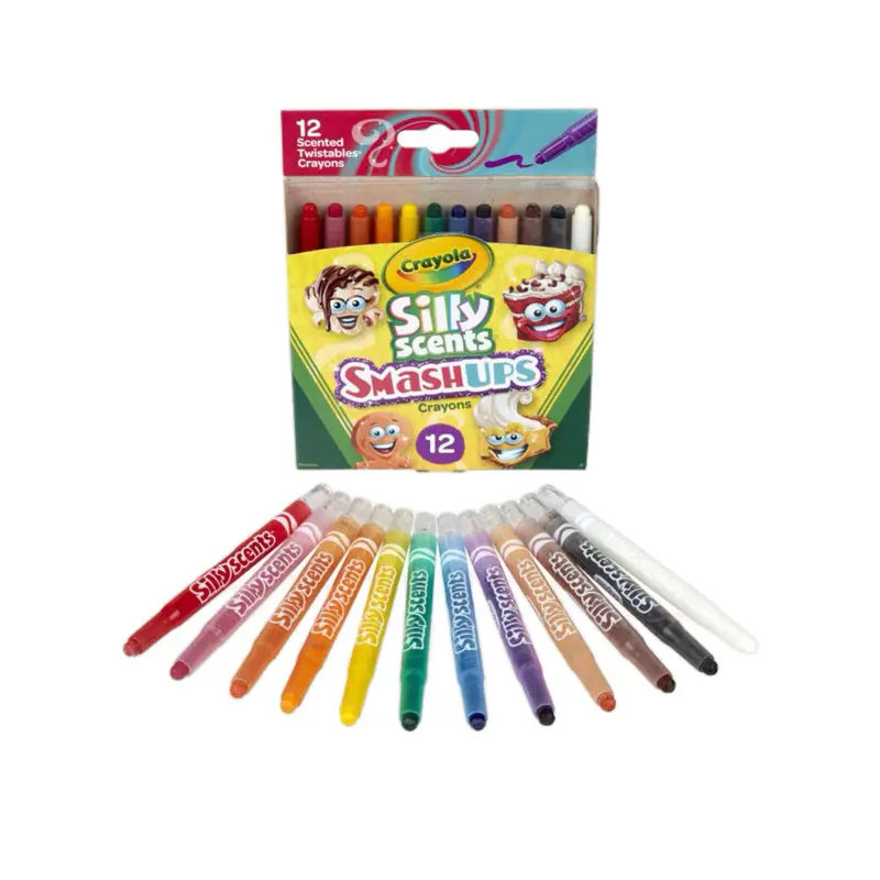Crayola Silly Scents SmashUps Twistable Crayons 12-Count Scented Set ...