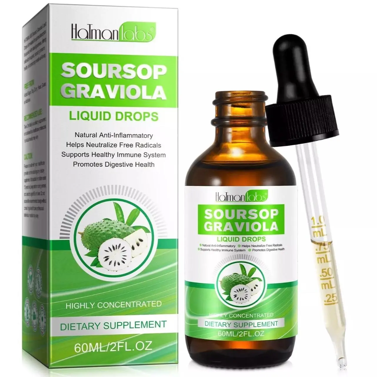 Organic Graviola Soursop Leaf Extract Liquid - Soursop Oil Bitters ...