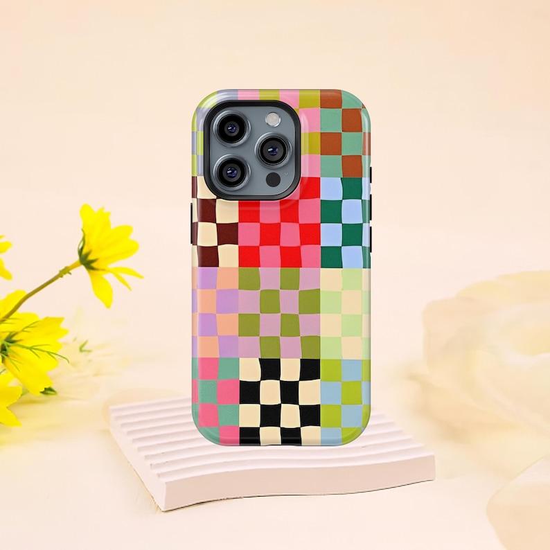 Designer Colorful Checkerboard Phone Case - Phone case for iPhone ...