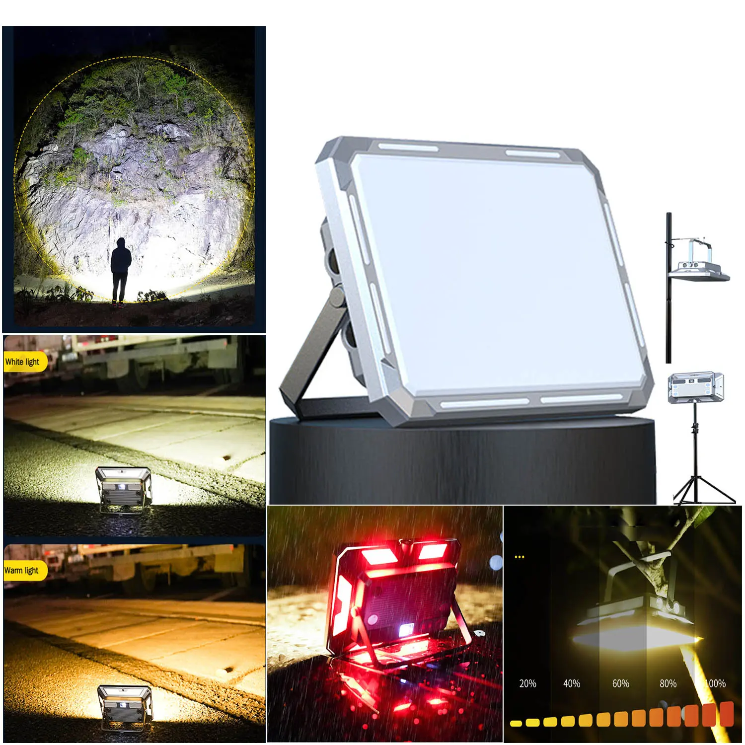 Outdoor Searchlight Household Lighting Portable Multi-functional Hand ...