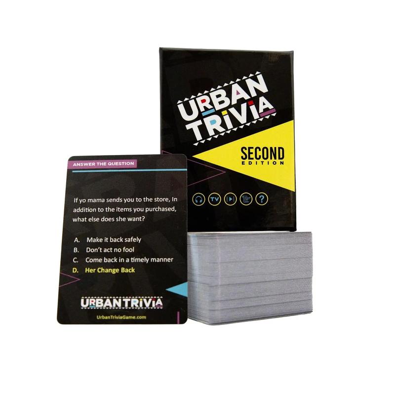 Urban Trivia Game 2nd Edition - Black Card Game for The Culture! Fun ...