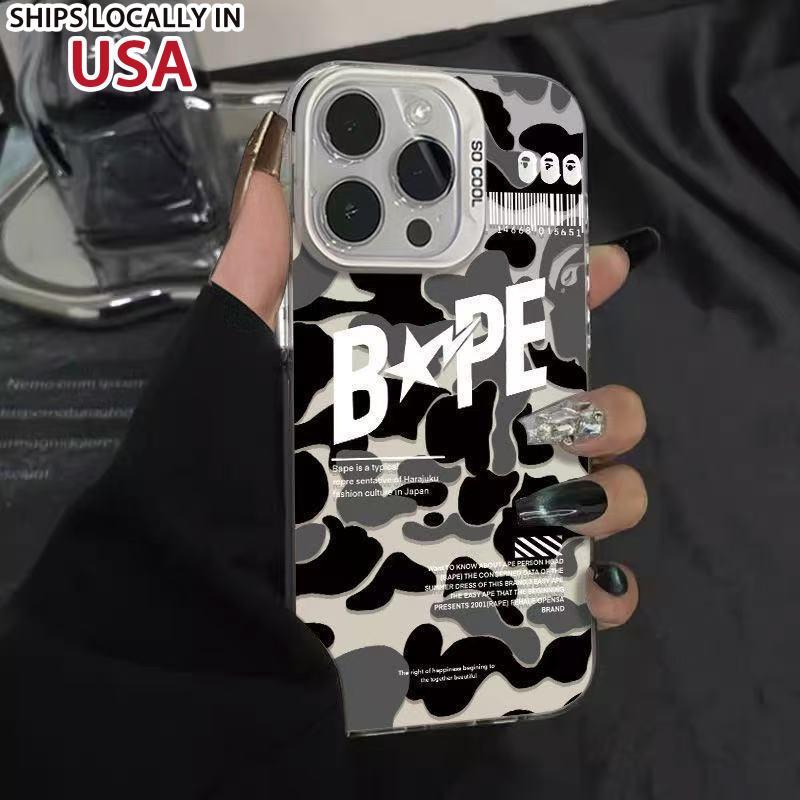 BAPE camouflage trendy mobile phone case pattern, shockproof, non-slip ...
