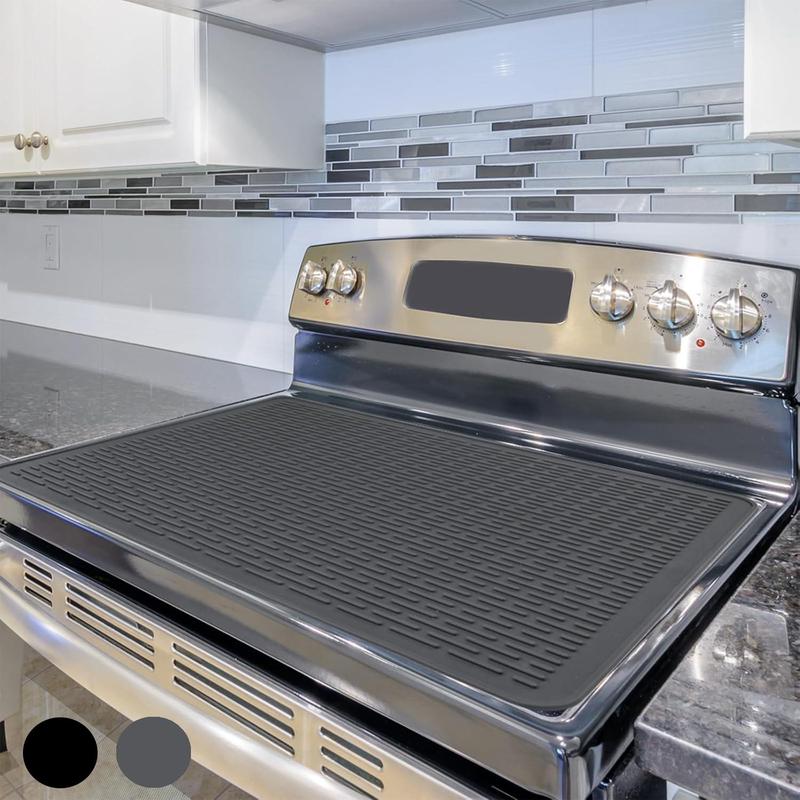 Silicone Cooking Stove Top Cover, 1 Count Heat Resistant Dish Drying ...