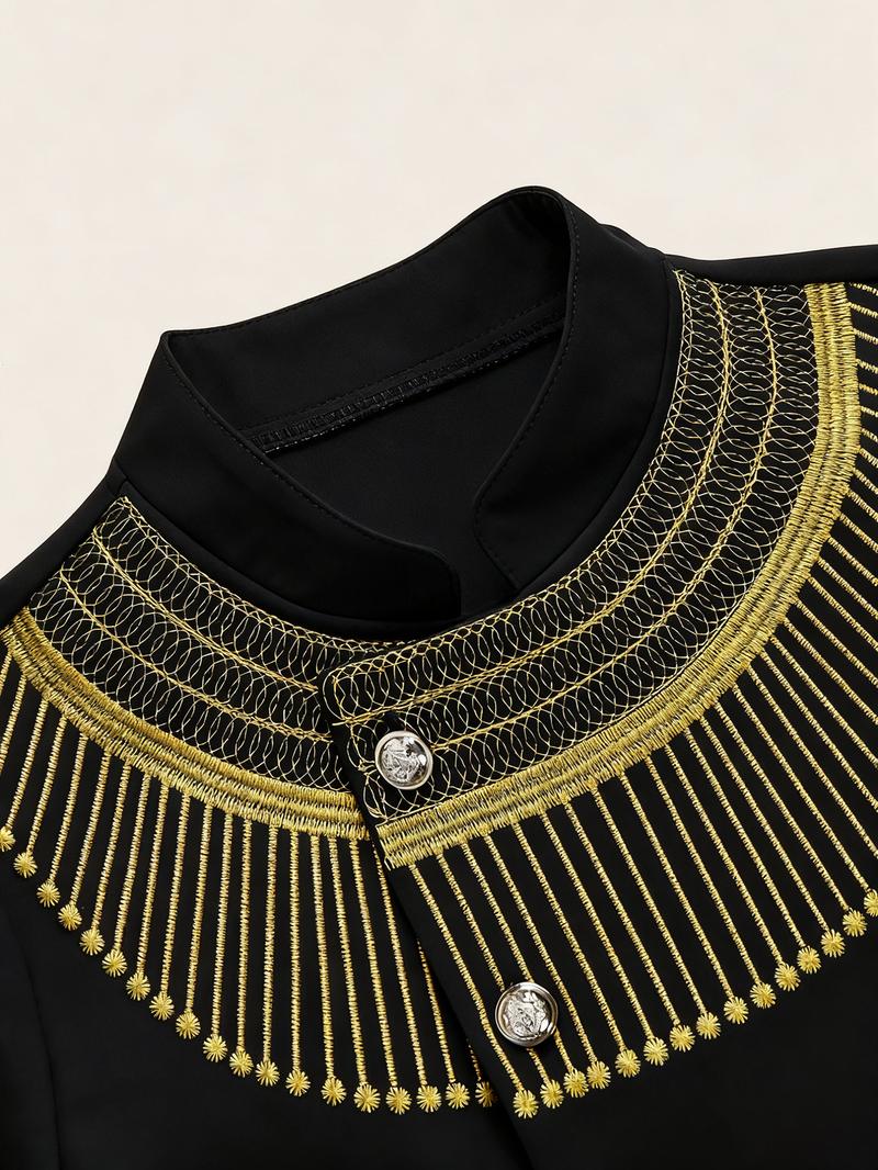 Traditional African Boys' Cultural Clothing 2-Piece Set Dashiki Long ...